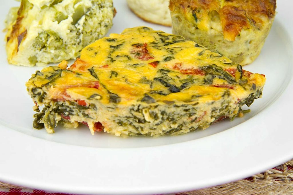 Spinach, Roasted Pepper and Parmesan Pudding | DJ Foodie